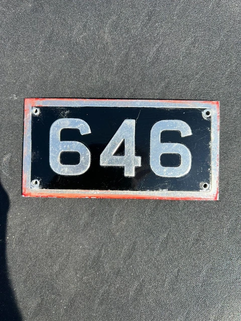 BRISTOL OMNIBUS TILLING Bus Coach Fleet Reg Number Chassis Plate Sign ...