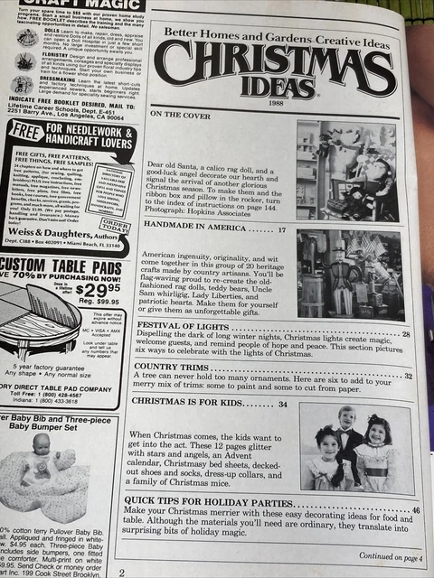 BETTER HOMES & Gardens Magazine 1988 Christmas Ideas Country Toys ...
