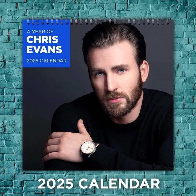CHRIS EVANS CALENDAR 2025, Chris Evans Celebrity 2025 Wall Calendar £27 ...