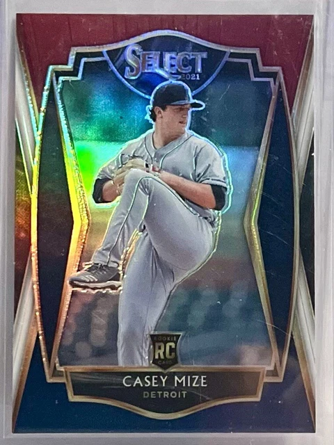 CASEY MIZE RC Tri Color Prizm Refractor 2022 Select #111 Detroit Tigers ...