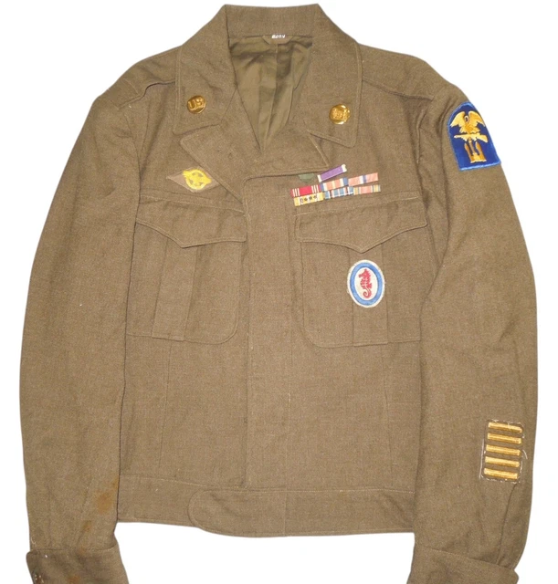 ORIGINAL WWII US Army Engineer Special Brigade Ike Jacket Uniform £100. ...