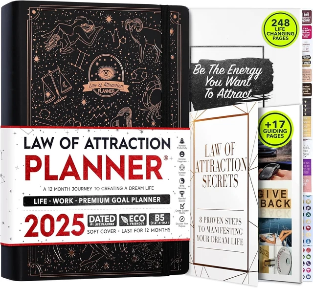 LIFE-CHANGING 2025 PLANNER: Goal Setting, Mind Maps & Gratitude Journal ...