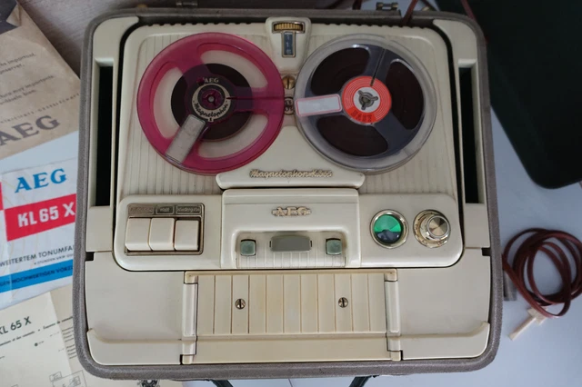AEG MAGNETOPHON KL65 X Tonbandgerät KL65X 50-60er vintage Röhrengerät ...