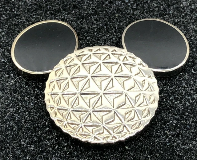 MICKEY MOUSE HEAD Epcot Spaceship Earth Icon Walt Disney World Pin Ears ...