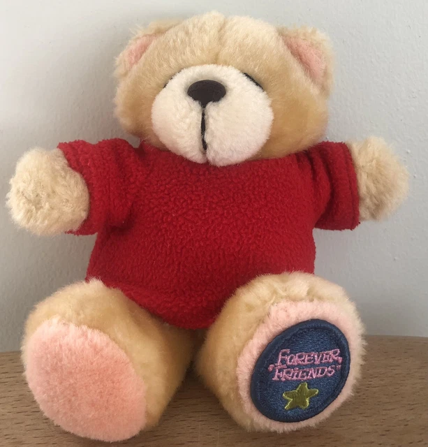 FOREVER FRIENDS TEDDY Bear Red Jumper Vintage £7.99 - PicClick UK
