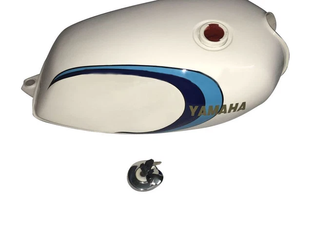 NEW YAMAHA Rd250Lc Rd350Lc White Painted Aluminum Gas Fuel Petrol Tank +Cap £260.00 - PicClick UK