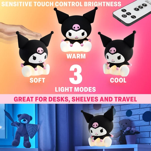 GET TREND KUROMI 3D Silicone Light, Usb-Powered Rechargeable Squishy ...