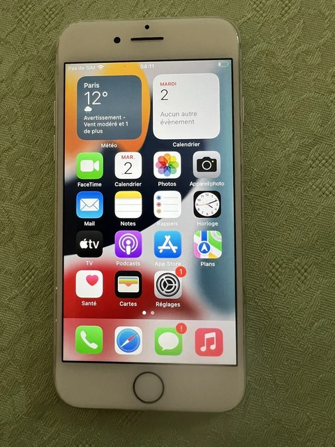 NEUF APPLE IPHONE 7 32 Go Argent 4G Débloqué Téléphonie Smartphone EUR ...