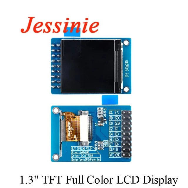1.3& IPS TFT LCD Display Module 240x240 SPI ST7789 Arduino Compatible ...