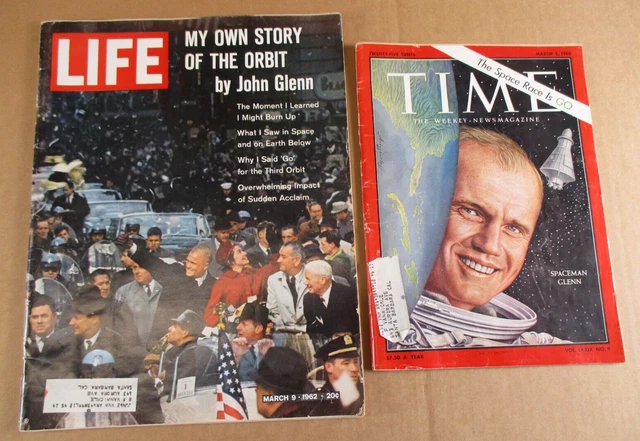 LIFE MAGAZINE MARCH 9 1962 John Glenn Astronaut Time Magazine March 2 ...
