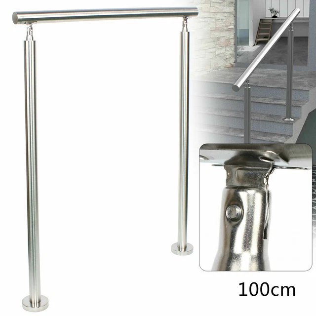 OUTDOOR SAFETY STAINLESS Steel Handrail Grab Rail Mobility Garden Steps ...