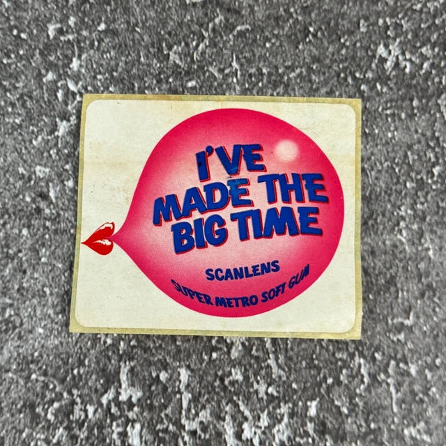 1976 SCANLENS AUSTRALIAN SUPER METRO SOFT GUM Ive Made The Big Time ...