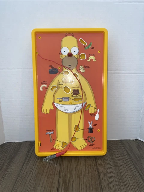 THE SIMPSONS OPERATION Game Board. Homer Simpson as the patient ...