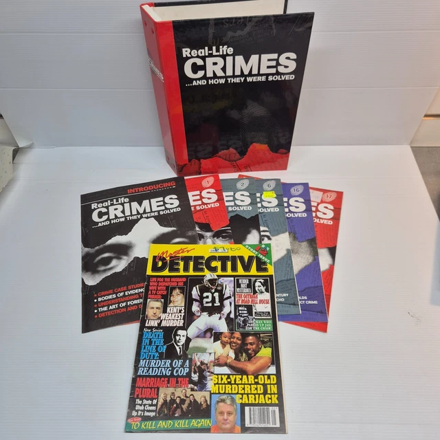 REAL-LIFE CRIMES AND How They Were Solved Binder 6 Issues Plus Master ...