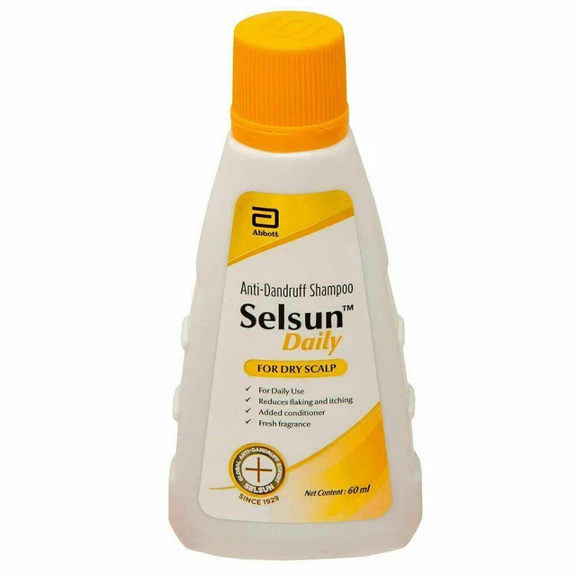 SELSUN DAILY ANTI Dandruff Shampoo, Clears away dandruff flakes (60ml ...