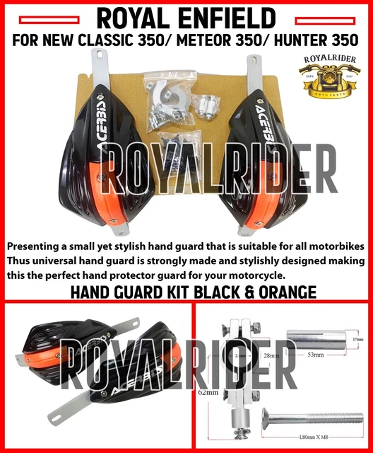 ROYAL ENFIELD -HAND GUARD KIT- For METEOR 350 & HUNTER 350 & NEW CLASS ...