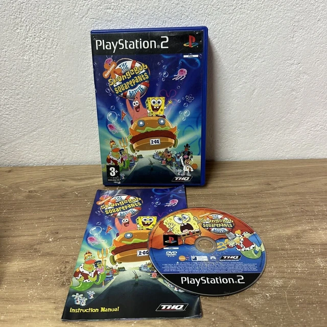 SPONGEBOB SQUAREPANTS THE Movie Sony Playstation 2 PS2 Game With Manual ...
