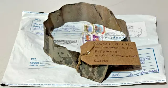 WW2 JU52 CORRUGATED Fuselage Skin From Crash Aircraft Pitomnik, Nr ...