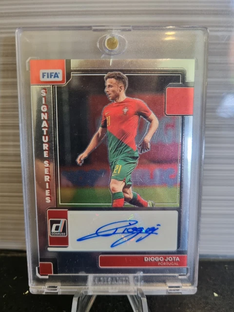 DIOGO JOTA SIGNATURE SERIES 2022-23 Donruss AUTO SP Portugal Liverpool ...