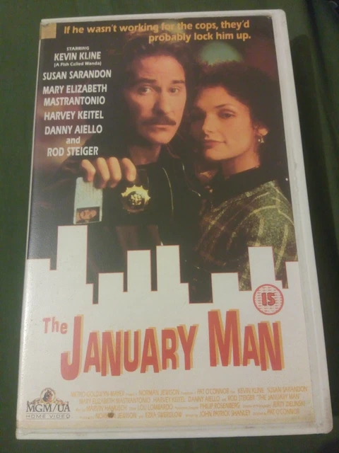 THE JANUARY MAN Video Big Box Vhs Pal Kevin Kline Susan Sarandon Comedy Thriller £0.89 - PicClick UK