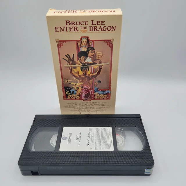 ENTER THE DRAGON (VHS, 1993, Warner Bros) Bruce Lee, Jim Kelly, John Saxon, cult $19.99 ...