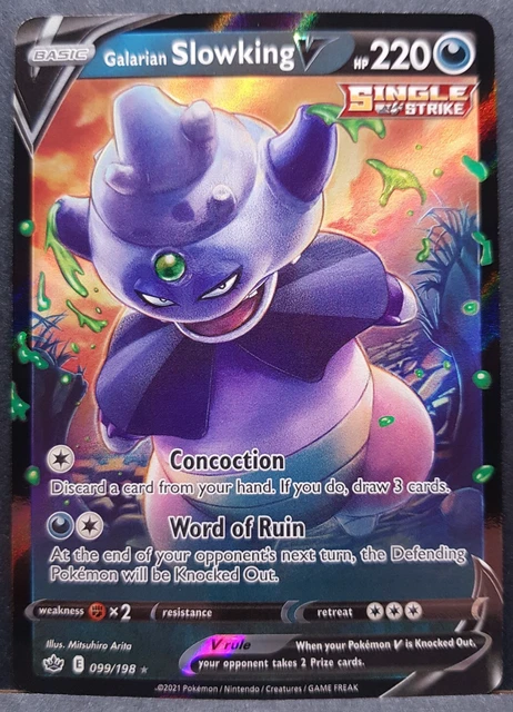 GALARIAN SLOWKING V 099/198 Chilling Reign Pokémon Pokemon Card English NM EUR 2,99 - PicClick DE