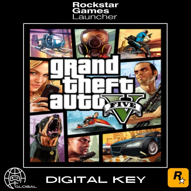 GRAND THEFT AUTO V GTA 5 - Rockstar PC Windows - Global Key Brand New ...