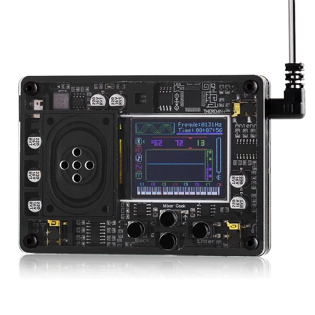 MINI INSTRUMENT ÉLECTRONIQUE thérémine avec écran couleur et rangement ...