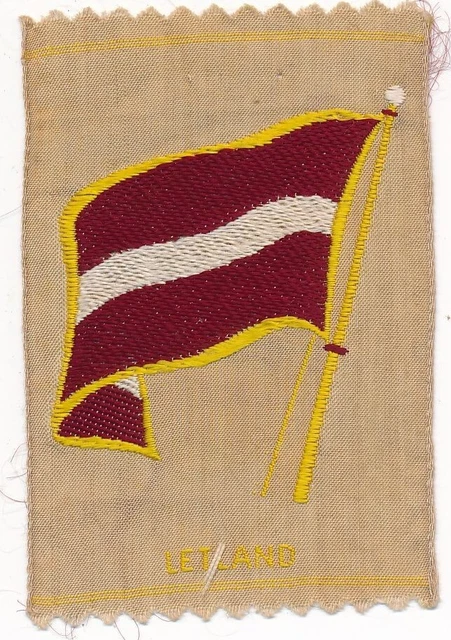 SILK CIGARETTE CARD Turmac (1930) : Flag of Latvia EUR 1,75 - PicClick IT