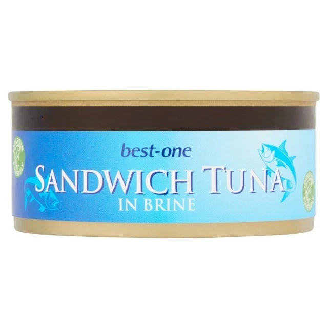 BEST-ONE SANDWICH TUNA in Brine Multipack 6, 12 or 24 x 160g Cans £14. ...