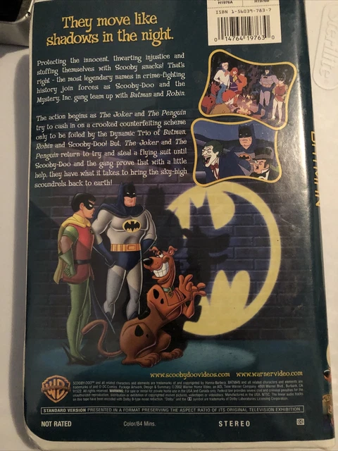 SCOOBY-DOO MEETS BATMAN Vhs Video Tape 2002 Hanna Barbera Warner Bros ...