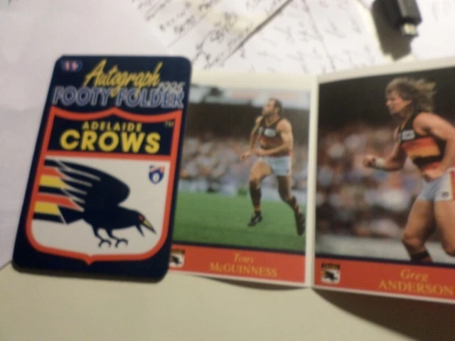 ADELAIDE CROWS 1995 Magnetic Autograph Folder-Pics Of The Top 20 ...