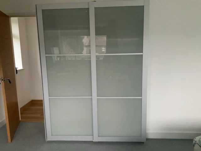 IKEA PAX WARDROBE with sliding doors (soft closing) 236 height. £80.00 ...