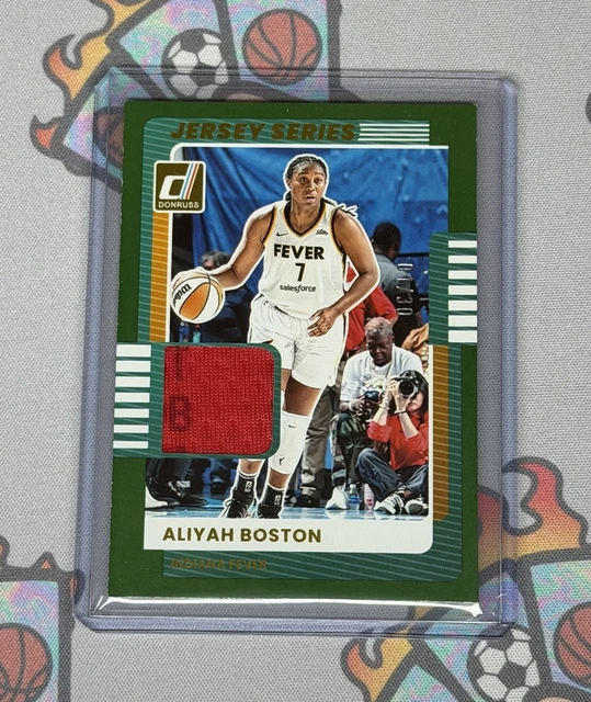 🔥 2025 PANINI Donruss WNBA ALIYAH BOSTON Patch /30 Jersey Series Green ...