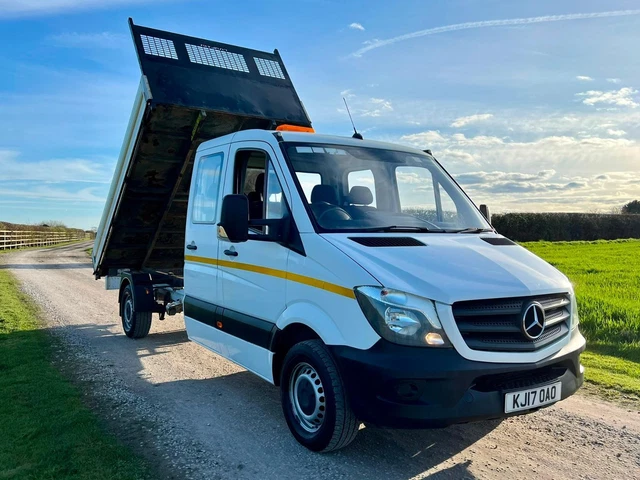 MERCEDES SPRINTER 314 Crew Cab Tipper 2017 Euro 6 £16,950.00 - PicClick UK