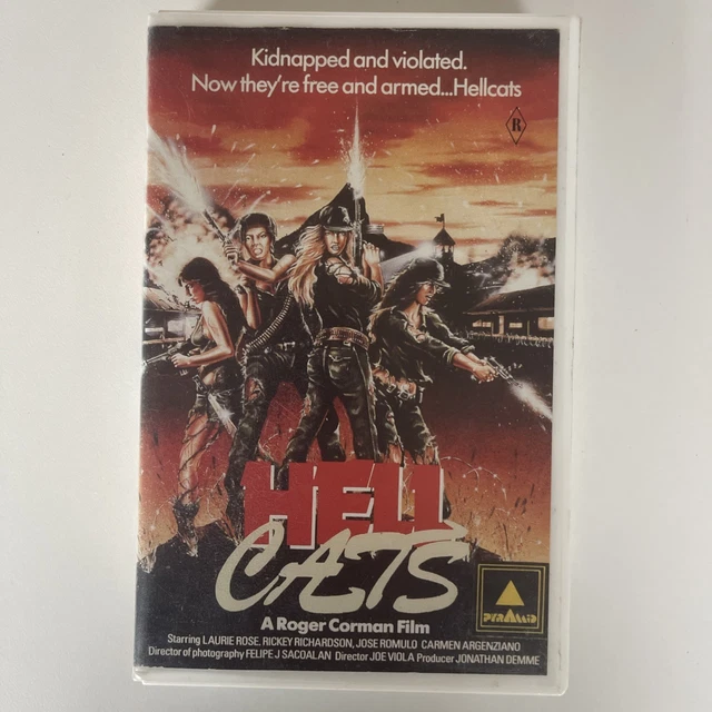 HELL CATS VHS Roger Corman Film Pyramid Big Box RARE R Rated Action Sex ...