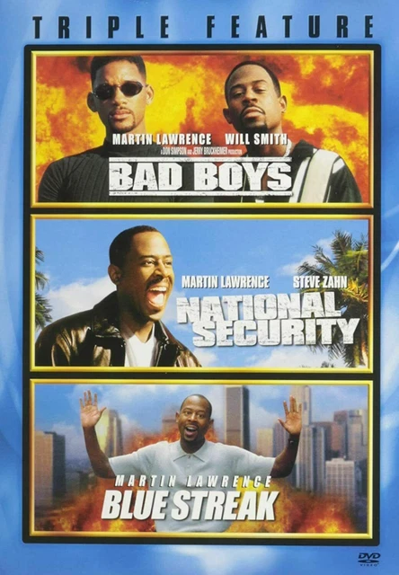 BAD BOYS/NATIONAL SECURITY/BLUE Streak (DVD, 2007, 3-Disc Box Set) NEW ...