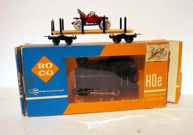 ROCO HOE STEAM locomotive ref 4100 in box, works, with 1 car $44.40 ...