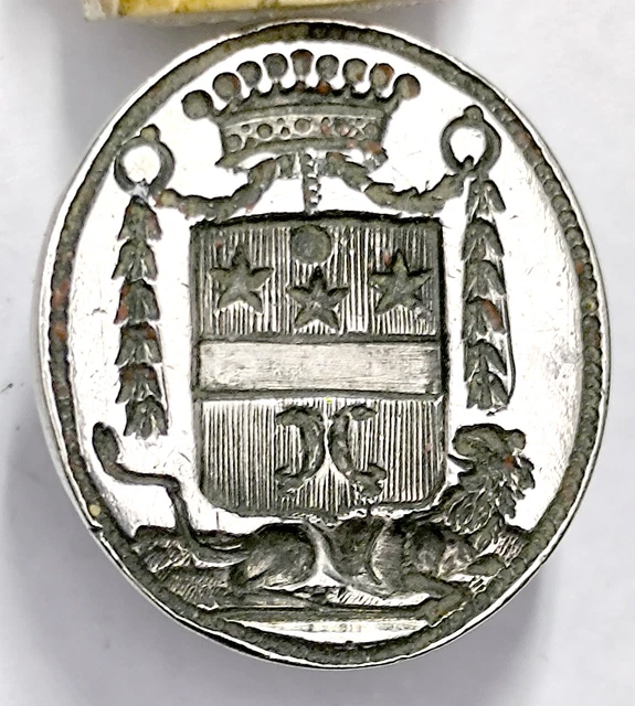 SCEAU CACHET ARMOIRIES ARGENT comte Argent XIXe EUR 120,00 - PicClick FR