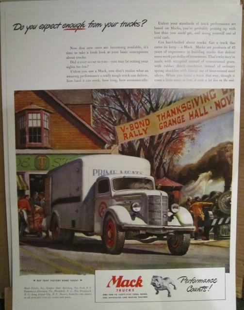 MACK E MODEL Van reproduction vintage ad poster $13.00 - PicClick CA