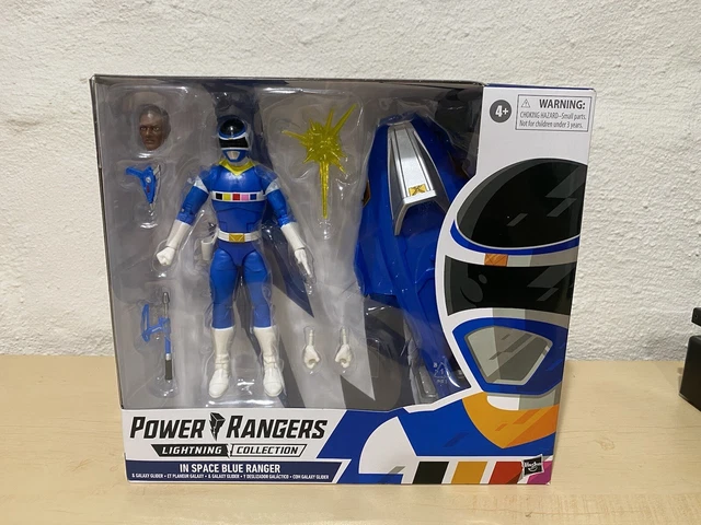 POWER RANGERS LIGHTNING Collection In Space Blue Ranger & Galaxy Glider ...