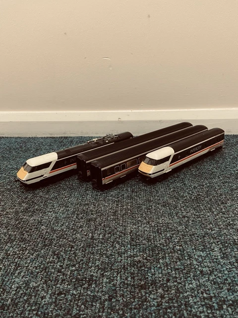 HORNBY CLASS 91 intercity Swallow Livery 00Gauge 4Car Set Used Unboxed ...