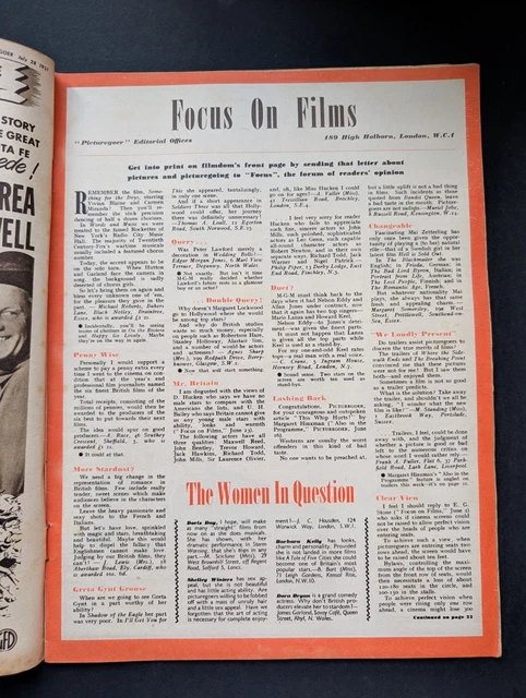 PICTUREGOER: THE NATIONAL Film Weekly July 28, 1951 - Danny Kaye Cover ...