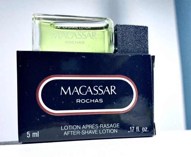 ROCHAS MACASSAR AFTER shave 5 ml vintage pre barcode EUR 39,00 ...