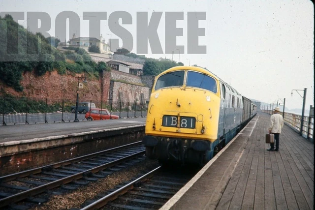 35MM SLIDE BR British Railways Diesel Loco Class 42 D832 Dawlish 1972 ...