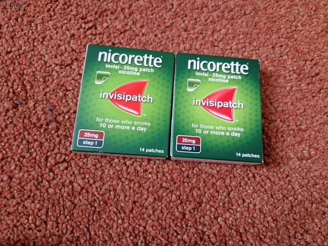 NICORETTE 25MG STEP 1 Nicotine Invisi Patch - 28 Count £27.50 - PicClick UK