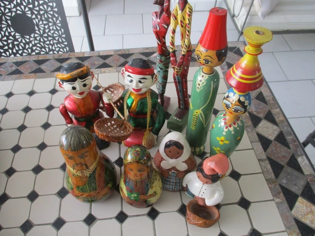 LOT DE 10 petites statuettes différant pays EUR 6,25 - PicClick FR