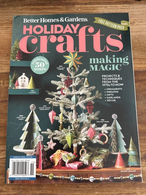 BETTER HOMES & Gardens Holiday Crafts December 2025 Magazine making ...