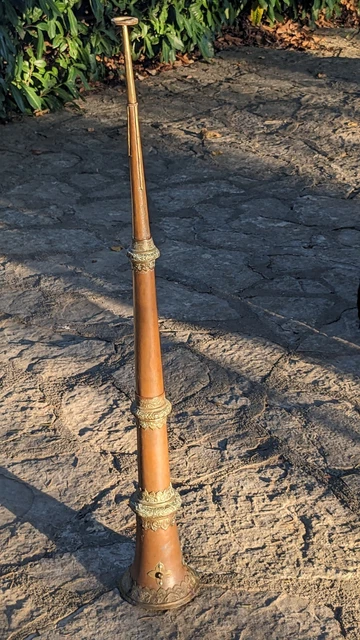 TROMPETTE TIBETAINE dung chen du Népal ou Tibet ancienne EUR 90,00 ...