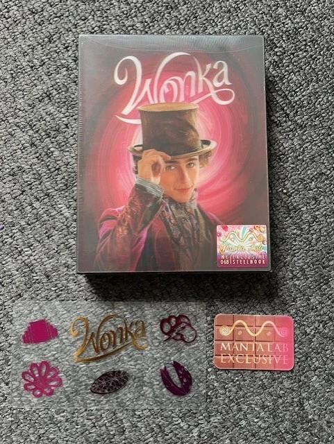 WONKA - MANTA Lab Double Lenticular (A) 4K + Blu Ray Steelbook - New ...